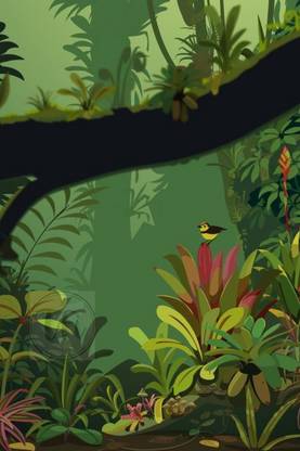 Jungle Theme Poster | Jungle Posters for Room | Unframed | With Self ...
