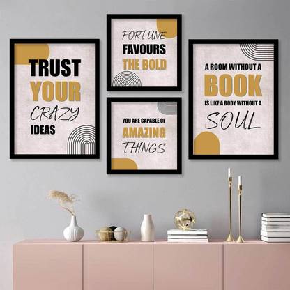 Motivational Quote Wall Frames - Framed Wall Posters for Living Room ...