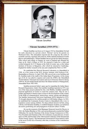 Poster Famous Scientist Vikram Sarabhai sl-12900 (Wall Poster, 13x19 ...