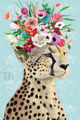 Cheetah Poster | Cheetah Posters for Room | Unframed | With Self ...