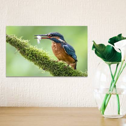Birds-Pattern Landscape Wall Poster Art Print for Office , Home ...