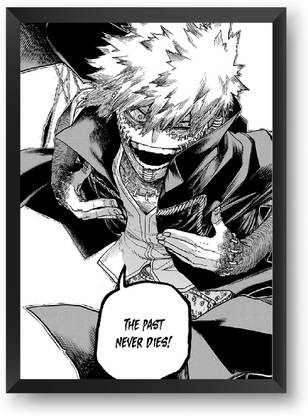 ANIME POSTER FRAME - DABI MY HERO ACADEMIA MANGA PANEL - Black Framed ...