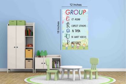 Kids Education Poster On "Group Meaning"|Early Learning Poster For Home ...