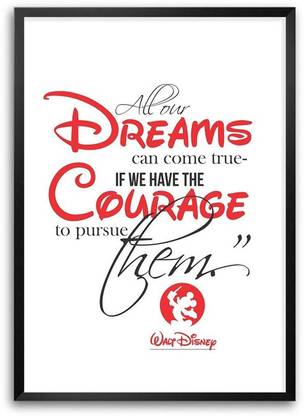 Poster Dreams Walt Disney Inspirational Quotes sl-9716 (Wall Poster ...