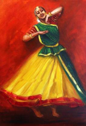 Poster Kathak Dance Digital Art sl-14444 (LARGE Poster, 36x24 Inches ...