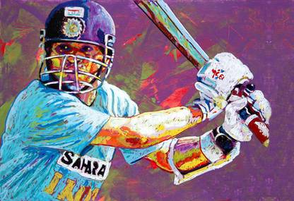 Poster Sachin Tendulkar Digital Art sl-14957 (LARGE Poster, 36x24 ...