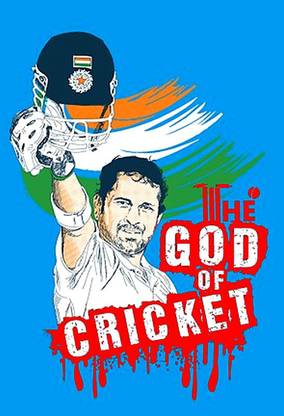 Poster Sachin Tendulkar God Of Cricket sl-14965 (LARGE Poster, 36x24 ...