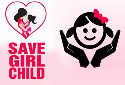 Poster Save Girl Child sl-10102 (Wall Poster, 13x19 Inch, Matte Paper ...
