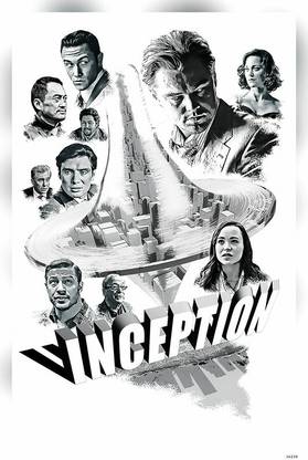 Inception Art Christopher Nolan Drawing Joker Nolan Totem Matte Finish ...