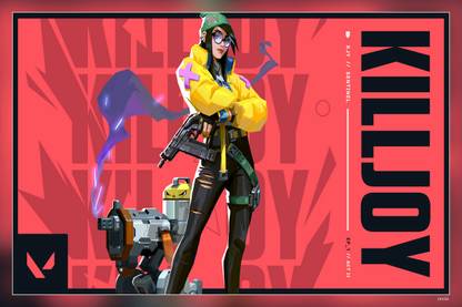 Killjoy Valorant Matte Finish Poster Paper Print - Animation & Cartoons ...