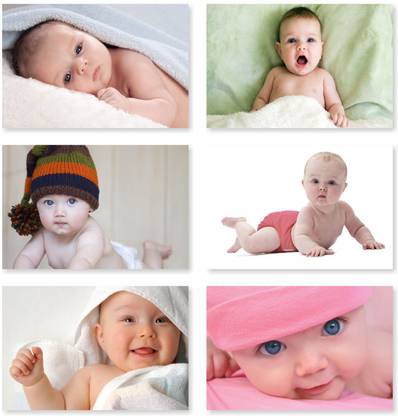 Cute Baby Posters Smiling Baby Wall Poster For Room Decor Paper Print ...