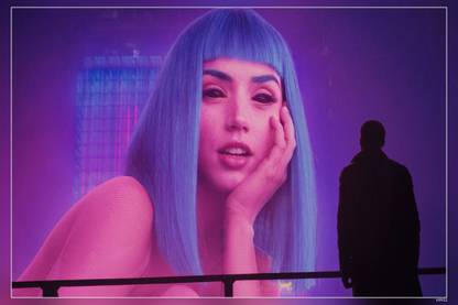 Ana De Armas Blade Runner Blade Runner Blue Hair Matte Finish Poster P ...