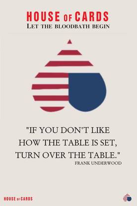 Poster House Of Cards sl-13020 (LARGE Poster, 36x24 Inches, Banner ...