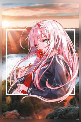 Anime Girls Picture In Picture Zero Two Darling In The Franxx Matte ...