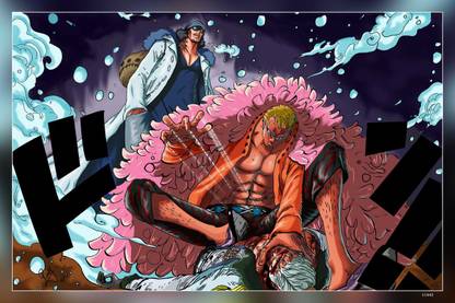 One Piece Donquixote Doflamingo Aokiji Punk Hazard Matte Finish Poster ...