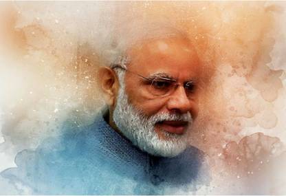 Poster Narendra Modi Photo Digital Art sl-14772 (LARGE Poster, 36x24 ...