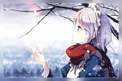 Touhou Izayoi Sakuya Anime Girls Winter Matte Finish Poster P-15530 ...