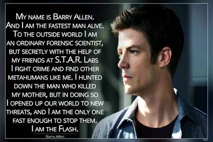 The Flash Barry Allen Superhero Television Series Matte Finish Poster P ...