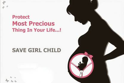 Poster Save Girl Child Paper Sl-16331 (Large Poster, 36x24 Inches ...