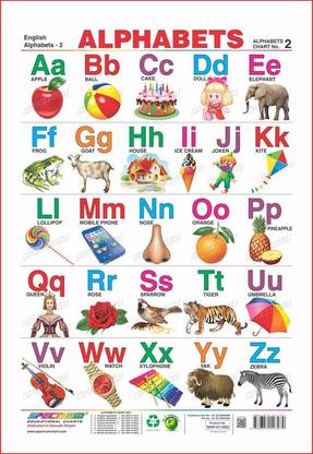 Abcd alphabet chart Poster Multicolor Photo Paper Print Poster ...