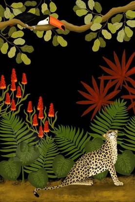 Wild Jungle Poster | Jungle Posters for Room | Unframed | With Self ...