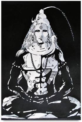 Poster Shiva Parvathi Wall Poster sl-9123 (Wall Poster, 13x19 Inches ...