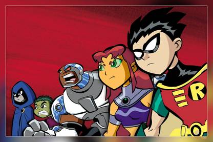 Teen Titans Teen Titans Go Beast Boy Cyborg Dc Comics Matte Finish ...