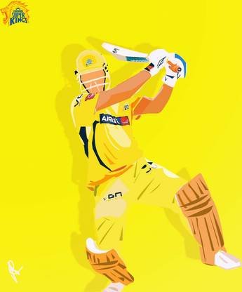 Ms Dhoni Matte Finish Poster Paper Print - Animation & Cartoons posters ...