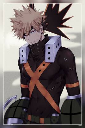 Katsuki Bakugou Bnha Myheroacademia Matte Finish Poster Paper Print ...