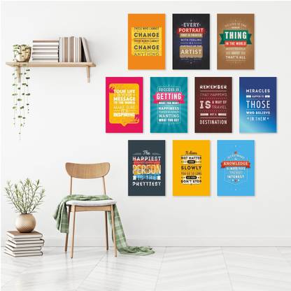 Motivational Positive Quotes Inspirational Wall Poster For Drawing Room ...