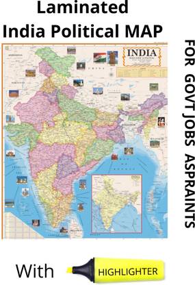 Laminated World Political Map Political Photographic Paper - Maps ...