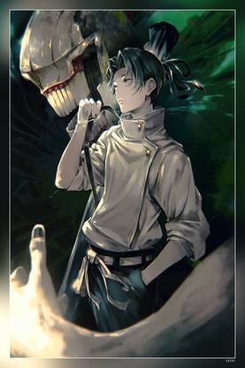 Yuta Okkotsu Anime Green Jujutsu Kaisen Matte Finish Poster Paper Print ...