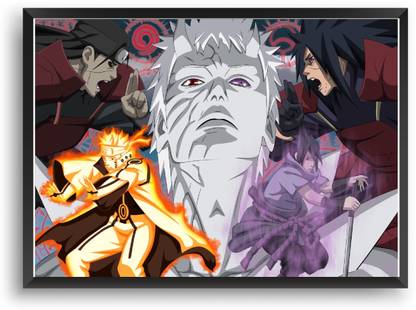 ANIME POSTER FRAME NARUTO - Wall Poster For Home And Office With Frame ...