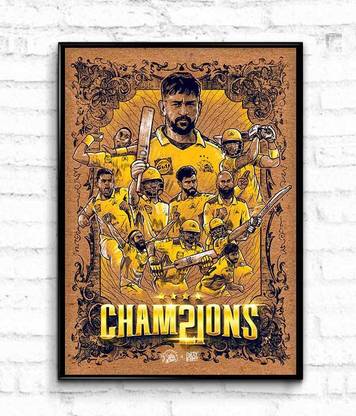 official-csk-2021-champions-poster Photographic Paper - Movies posters ...
