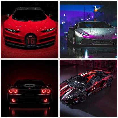 SPORT CAR and CAR Wall Poster/Cars Wall Posters (12x18 Inch)Multicolour ...