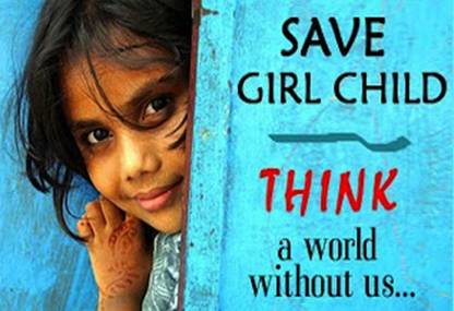 Poster Save Girl Child sl-10112 (Large Poster, 36x24 Inch, Banner Media ...