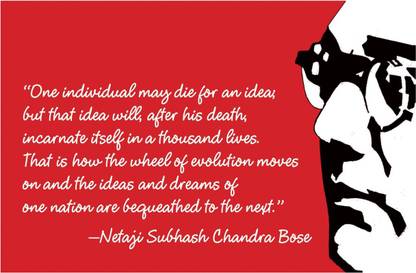 Poster Subhash Chandra Bose Wall Poster sl-9144 (Wall Poster, 13x19 ...