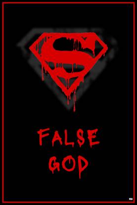 Batman vs Superman False God Poster 18 x 12 inch 300 GSM Paper Print ...