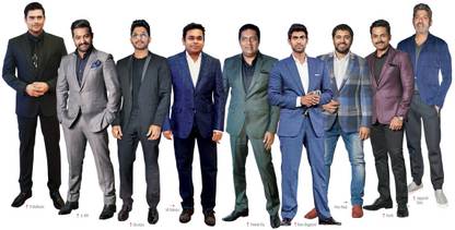 Poster South Indian Actors R Madhavan Jr Ntr Allu Arjun Ar Rahman ...