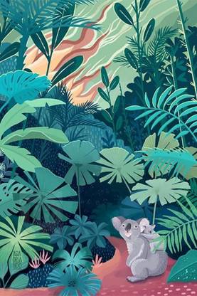 Jungle Theme Poster | Jungle Posters for Room | Unframed | With Self ...