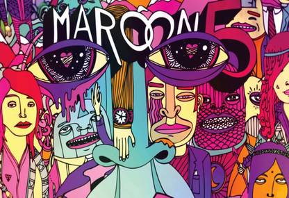 Poster Maroon 5 Music Band sl-14593 (LARGE Poster, 36x24 Inches, Banner ...