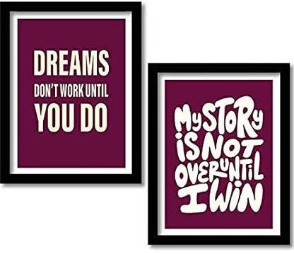 Wall Poster for Room - Motivational Quotes Poster for Bedroom Home and ...