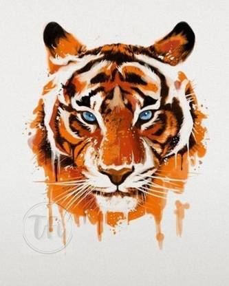 Tiger Poster | Tiger Posters for Room | Unframed | With Self Adhesive ...