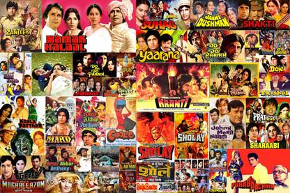 Poster Collage Bollywood Vintage Classic Movie Poster sl-14184 (LARGE ...