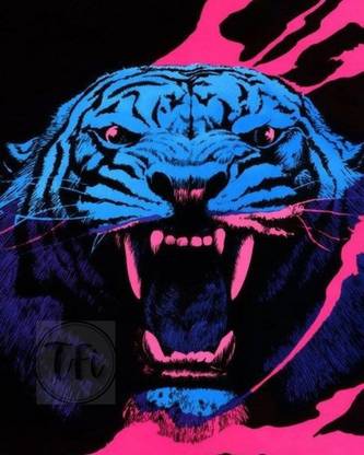 Tiger Poster | Tiger Posters for Room | Unframed | With Self Adhesive ...