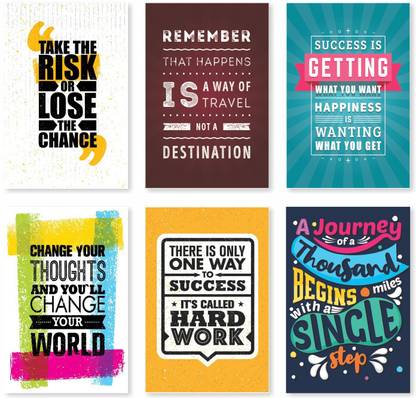 Motivational Poster Quotes Wall Design For Living Room Drawing Room ...