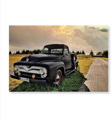 SR Creative Craft Car Wall Poster for Entrance/Living Room/Office/Hall ...