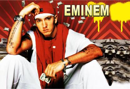 Poster Eminem sl-12886 (LARGE Poster, 36x24 Inches, Banner Media ...