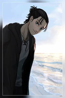 Eren Jaeger Attack On Titan Anime Series Matte Finish Poster P-13018 ...