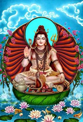 Poster Lord Shiva Bholanath Classic Photo Series 1 (Large Print, 36x24 ...